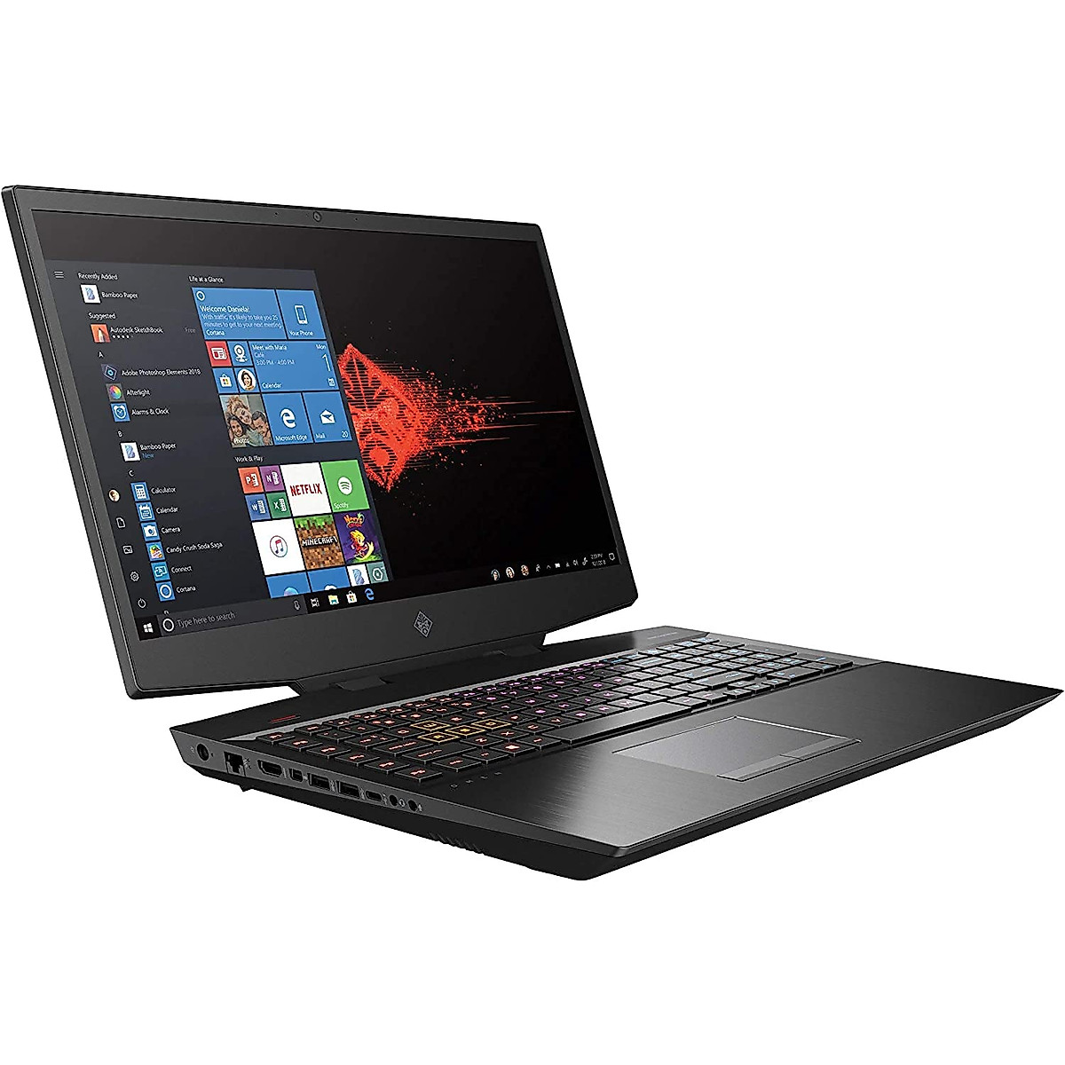 HP Omen 17.3-in Gaming Laptop Computer i7 16GB 512GB RTX 2060 6GB - 17-cb1070nr - Black