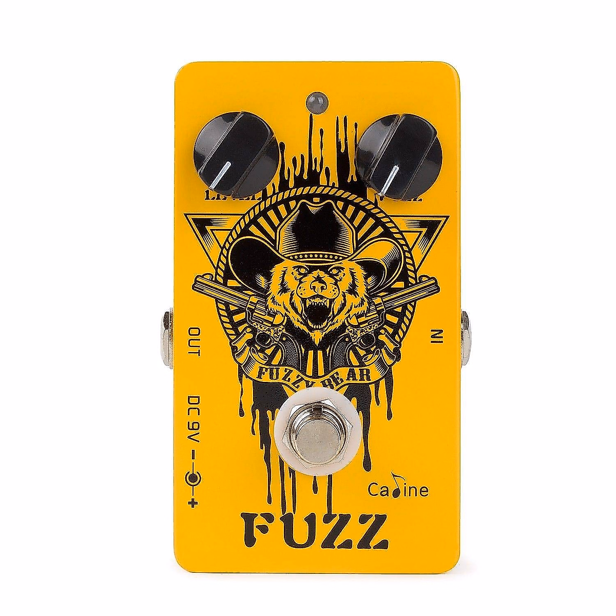 Caline Fuzz Bear Guitar Effects Pedal Multieffects Pedals Metal True Bypass Orange CP-46