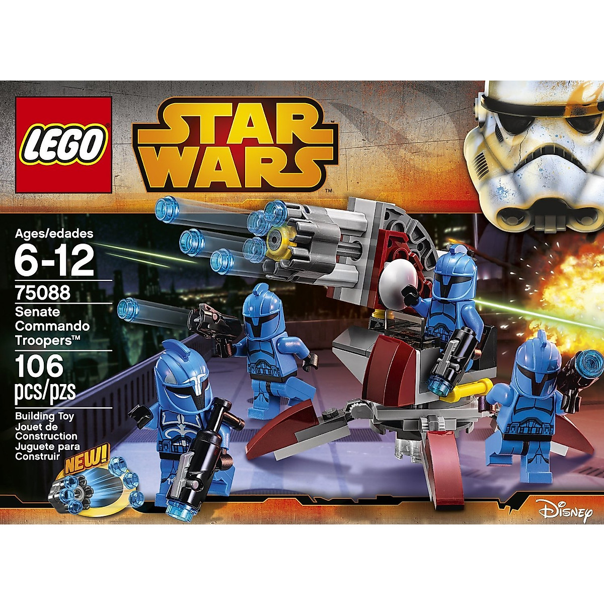 Star Wars LEGO 106 PCS Senate Commando Troopers Bike Box Building Toys