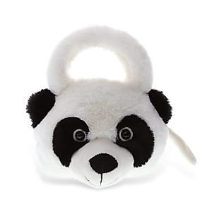DolliBu Panda Plush Handbag - Super Soft Plush Stuffed Animal Purse for Children's Accessories, Kids Hand Bag Toy Purse, Pretend Play, Fluffy Dress Up Toy Purses for Girls & Boys