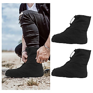 Holibanna Waterproof Bike Motorcycle Shoes Covers Rain Snow Boots Covers Reusable Slip Resistant Overshoes for Cycling Outdoor Camping Fishing Garden XXL