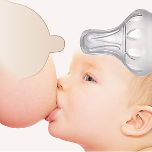 EXCEART 1 Pair Breastfeeding Nipple Shield Nipple Protector for Breastfeed with Latch Difficulties Or Flat Or Inverted Nipples