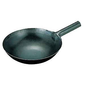 Yamada Iron Hammered Wok 14.2 inches (36 cm) (Plate Thickness 0.05 inches (1