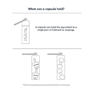 Flare Audio Capsule Silver - Tough Lightweight Aluminium, Water-Proof, Keychain