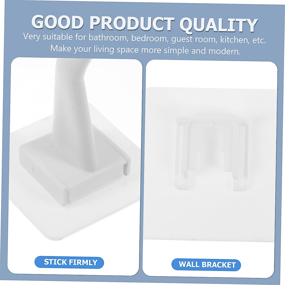 2pcs Nail Towel Rack Towel Hanging Rack Kitchen Towel Shelf Adhesive Towel Rack Plastic Towel Shelf Nail- Towel Holder Household Towel Rack Bathroom Supplies