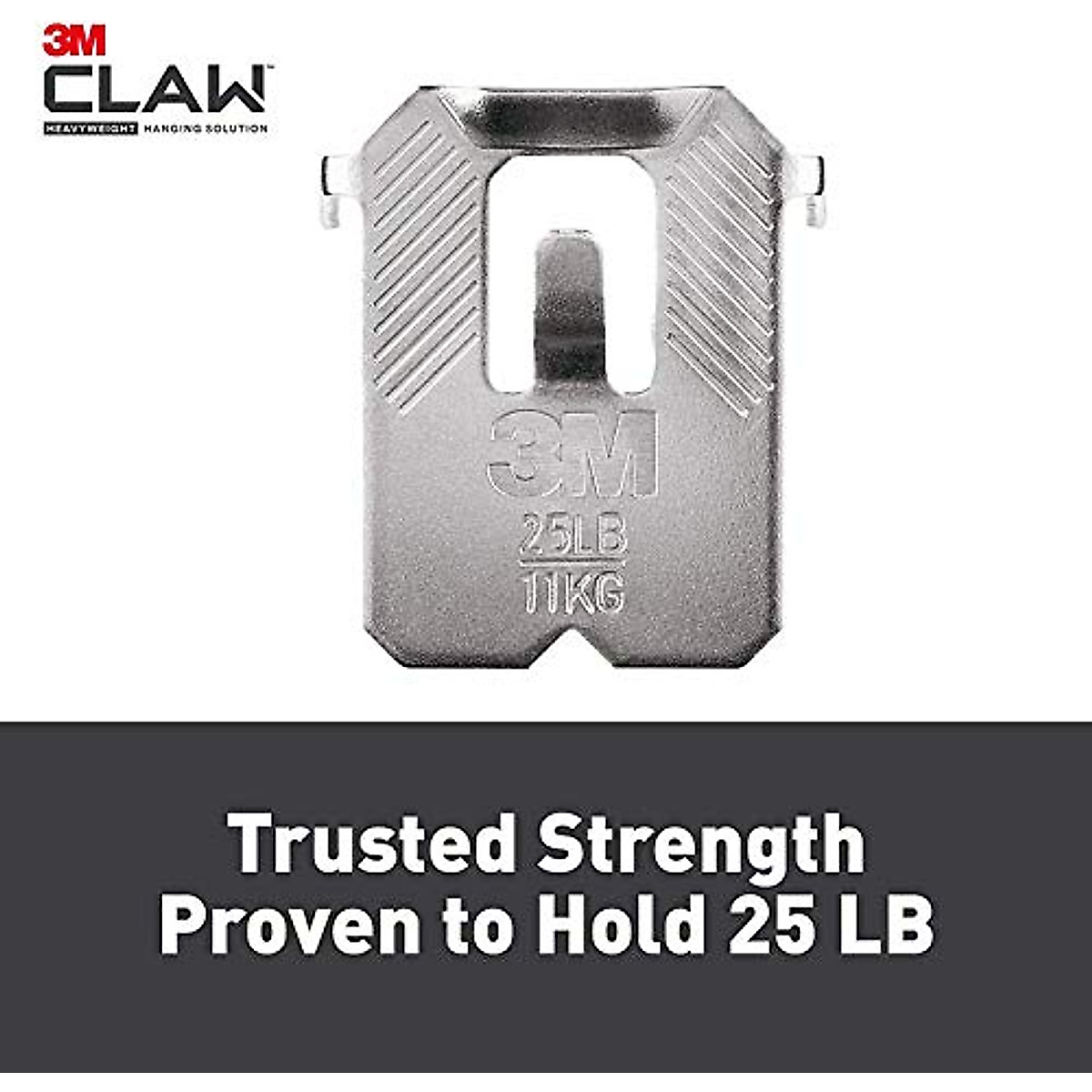 3M CLAW Drywall Picture Hangers holds 25 lb. & Command Medium Utility Hooks, 9-Hooks, 12-Strips