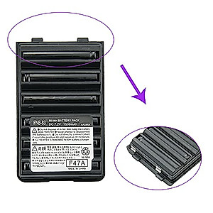 Vineyuan 7.2V 1500mAh FNB-V83 Replacement Battery for Yaesu Vertex VX-410 VX-420 VX-417 VX-160 VX-168 VX-428 VX-429 VX-250 FT-60R FT-250R Two Way Radio Battery