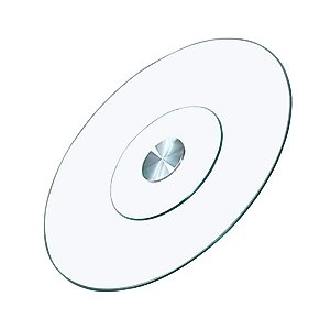 Turntable 32/36/40inch Glass Lazy Susan Round Tempered Glass with Silent Bearings, Rotating Serving Plate Suitable for Birthday Parties Family Dinners and Banquets