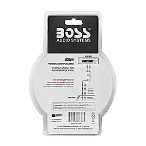 BOSS Audio Systems Ground Loop Isolator B25N noise Filter for Car Audio Systems