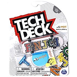 Mini Fingerboards TD Series 14 Enjoi Skateboards What's The Deal Rare Complete Deck