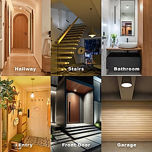 ORALUCE Motion Sensor Light Bulbs Indoor Outdoor 60 watt Equivalent, A19 E26 9W Motion Activated LED Bulb 3000K Warm White, Motion Sensor Light for Garage, Closet, Porch, Stairs, 2 Pack