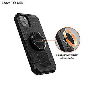 Rokform - iPhone 14 Pro Max MagSafe Compatible Rugged Case + RokLock Sport Ring Stand & Grip + 2-Pack Screen Protector Kit