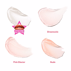 Ruby Kisses Plumping Lip Gloss – Hydrating, Voluminous, High-Shine, Cruelty-Free Lip Plumper, Smoothing, Instinct Lip Maximizer, 4 Colors, 0.15 FL oz. (CLEAR)