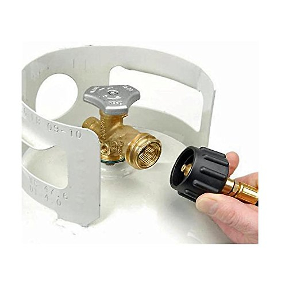 Hiland GA09 Propane Tank Adapter Hose 10 Ft, w/Adapters, Black, One Size Fits All, Black