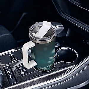 Sea Otter Swimming 40OZ Tumbler Stainless Steel Travel Mug Water Bottle Car Cup Tea Cups with Lid White-style