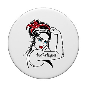 Front Desk Receptionist Rosie The Riveter Pin Up PopSockets Adhesive PopGrip