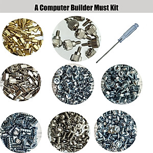 Texsbowe 660PCS Computer Screws - Standoffs Fan Hard Drive Motherboard Screw Set Assortment Kit