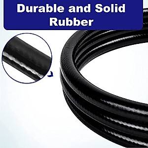 Flame King FK-GRD-REGHS6FT 6 Ft Propane Gas Regulator Hose Adapter Connect to 20Lb Tank for 17"/22" Blackstone Tabletop Grill Griddle, Black