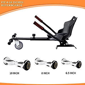 Camelmother Hoverboard Seat Attachment Transform Your Hoverboard into Go Kart for Kids or Adults,Adjustable Hoverboard Accessories for Self Balancing Scooter