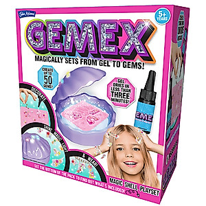 John Adams | GEMEX Magic Shell Playset: Magically Sets from Gel to gems! | Arts & Crafts | Ages 5+