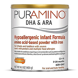 Enfamil PurAmino Hypoallergenic Infant Drink, for Severe Food Allergies, Omega-3 DHA, Iron, Immune Support, Powder Can, 14.1 Oz