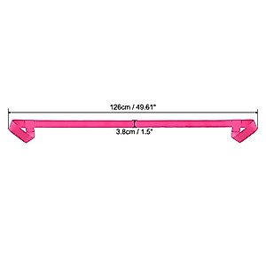 PATIKIL 126cmx3.8cm Roller Skate Leash, 2 Pack Adjustable Ski Boots Carrier Strap for Ski Boots, Roller Skates, Snowboard Boots, Yoga Mats, Bright Pink