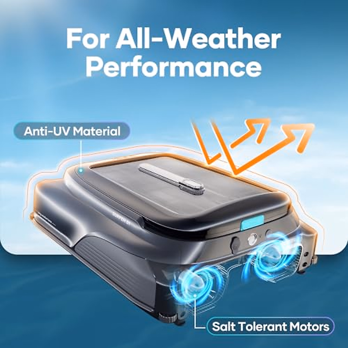 AIPER Solar Pool Skimmer Pool Surface Cleaning Robot with APP Support, Solar Powered and DC Charging for Continuous Cleaning, Pool Temperature Monitor