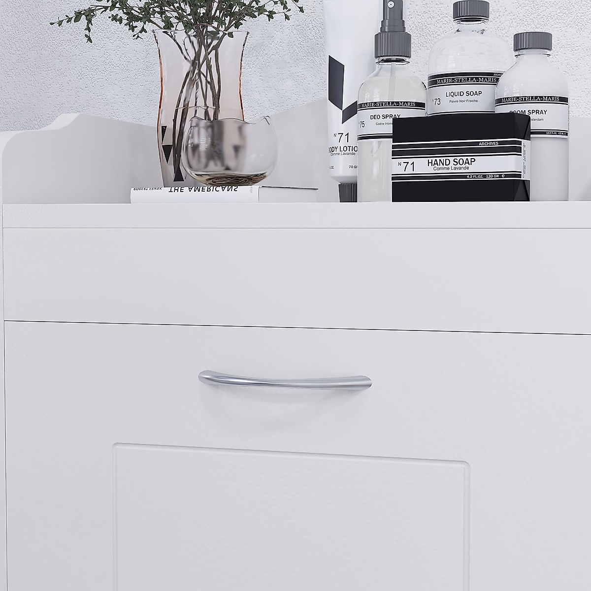 HOMCOM 31" Tilt Out Laundry Hamper, Free Standing Home Organizer Hamper, Bathroom Storage Cabinet, White