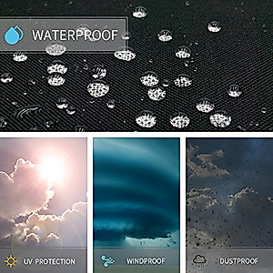 NEXCOVER Waterproof Universal Generator Cover - Weather/UV Resistant Cover 26 x 20 x 20 inch, for Most Portable Generators 3000-5000 Watt, Black