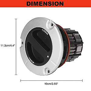 4WD Manual Locking Hub Compatible with Ford F250 F350 F450 F550 Super Duty 2005-2020 Replaces 600-220 BC3Z3B396B BC3Z-3B396-B(2PCS)