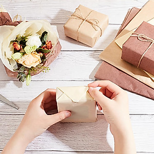 OLYCRAFT 150 Sheets Assorted Brown Tissue Paper 15.4x16.7 Inch Rectangle Tissue Paper 3 Colors Wrapping Paper Bulk Gift Wrap Tissue Paper Art Paper Crafts for Weddings DIY Project Gift Wrapping Crafts