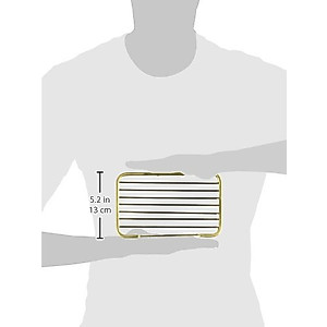 Allied Brass BSK-30SR Rectangular Soap Shower Basket, Polished Nickel