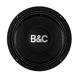 B&C B and C 10" Mid Bass Super Power Woofer, Black