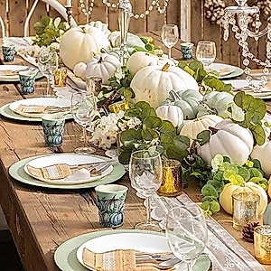 Umigy 100 Pcs 9 oz Fall Disposable Paper Cups Pumpkin Cup Thanksgiving Party Supplies Pumpkin Maple Leaves Cups for Coffee Juice Hot Cold Drink Thanksgiving Decorations(Simple Pumpkin)