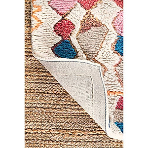 nuLOOM Helaine Hand Tufted Moroccan Shag Area Rug, 10' x 14', Multi
