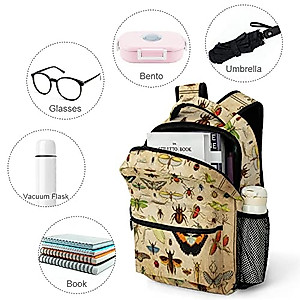 Xvx-Boom Vintage Bugs Backpack Fashion Print Work Travel Schoolbag Practical Gift Adjustable Laptop Backpack Unisex