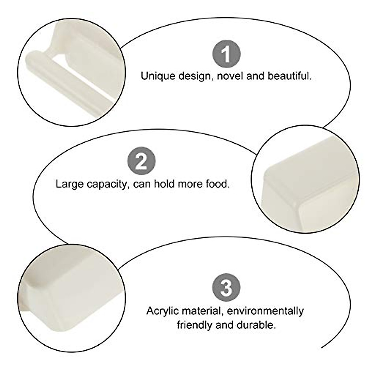 POPETPOP 4pcs Parrot Feeding Cups Plastic Birds Food Dish Parrot Feeders Water Cage Bowls for Cockatiel Conure Budgies Parakeet Parrot Macaw Small Animal Chinchilla