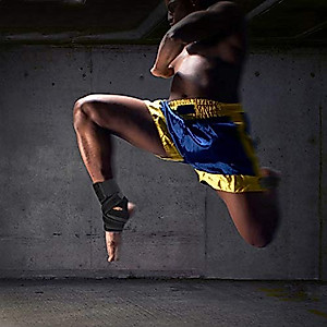 GOTOTOP Ankle Brace,Adjustable Breathable Foot Support,Daytime Splint with Heel Strap That Fits in Shoe,Foot Arch Pain Relief and Sprains,Black