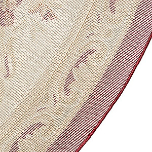 Unique Loom Versailles Collection Traditional Classic Floral Motif Area Rug (3' 3 x 5' 3 Oval, Burgundy/Ivory)