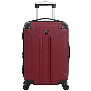 Travelers Club Chicago Hardside Expandable Spinner Luggage, Rhubarb, 20" Carry-On