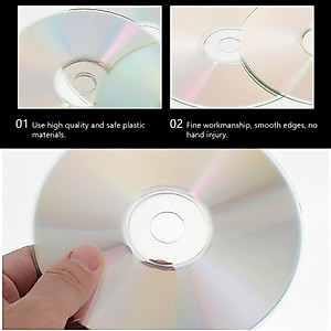 50pcs Hand Decorated Discs Decorative DIY Discs Creative Cd Discs DIY Household Cd Discs Home DIY Discs DIY Cd Discs Craft Material Bird Cd Discs Handmade DIY Cd Discs
