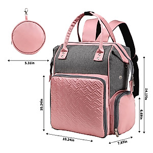 QZLKNIT Knitting Bag Backpack, Yarn Storage Organizer Bag, Yarn Organizer Tote Bag, Crochet Bag with USB Charging Port，Yarn Bag Organizer for Crochet Accessories (Bag Only)