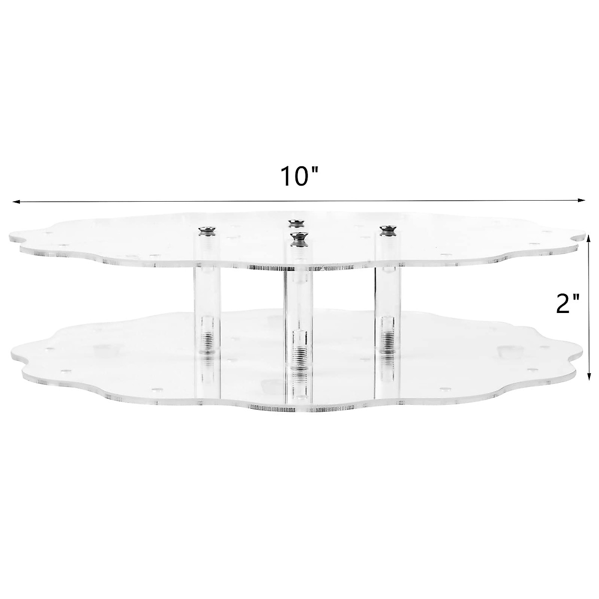 Hacaroa 2 Pack Cake Pop Display Stand, 16 Holes Acylic Clear Lollipop Holder, Decorative Candy Dessert Holder Cupcake Stand for Weddings, Baby Showers, Birthday Parties