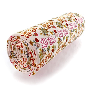 Lil Sis Retro Floral DBP Fabric - Double Brushed Polyester 4 Way Stretch - 1 yard