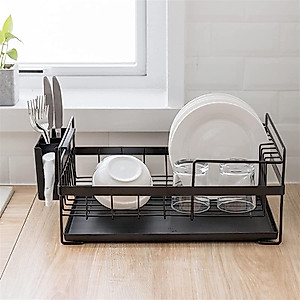 Plate Rack Draining Dish Rack Kitchen Storage Organizer Dish Drainer Drying Rack Kitchen Sink Holder Tray For Plates Bowl Shelf Pan Plate Holder (Color : White)