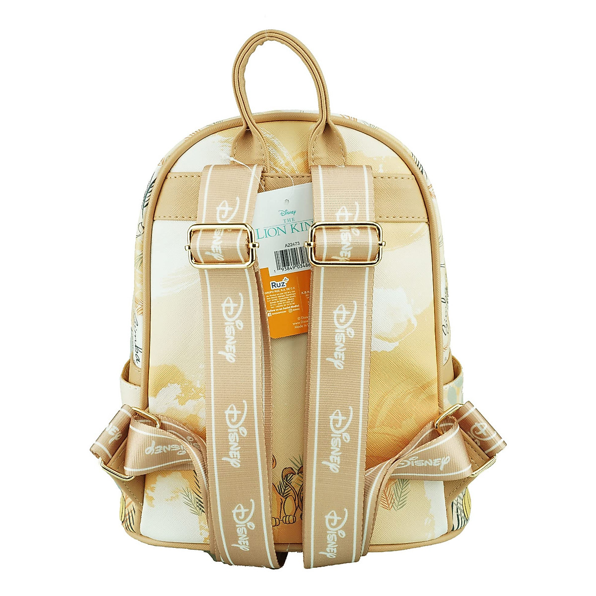 Disney The Lion King Simba and Nala Wondapop 11 Inch Vegan Leather Mini Backpack