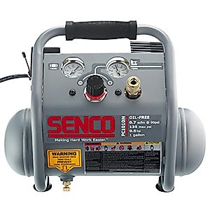Senco PC1010N 1/2 Hp Finish & Trim Portable Hot Dog Compressor, Grey