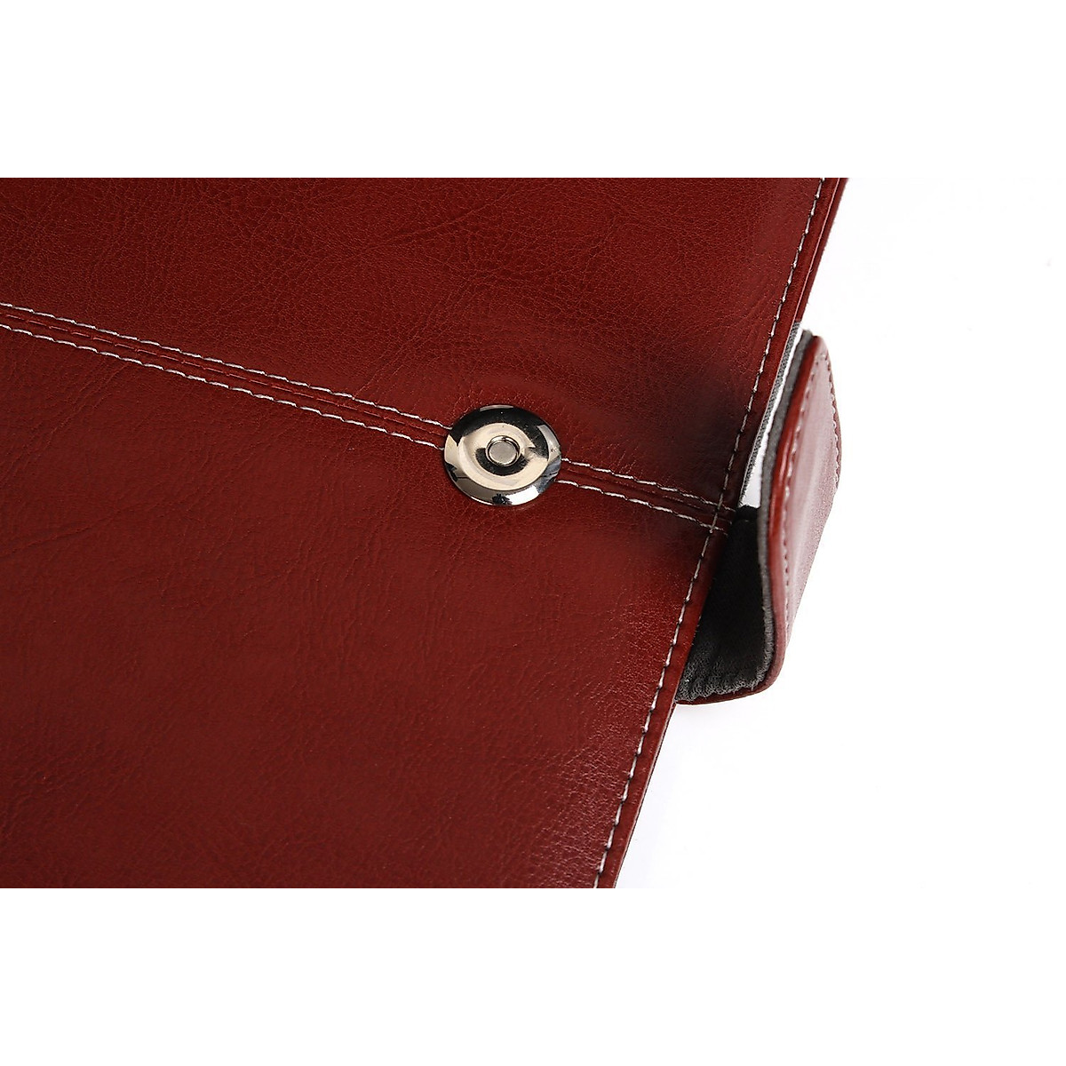 MOSISO Compatible with MacBook Air 13 inch Case A1369 A1466 Older Version 2010-2017 Release, PU Leather Case Portfolio Protective Stand Cover Sleeve, Brown