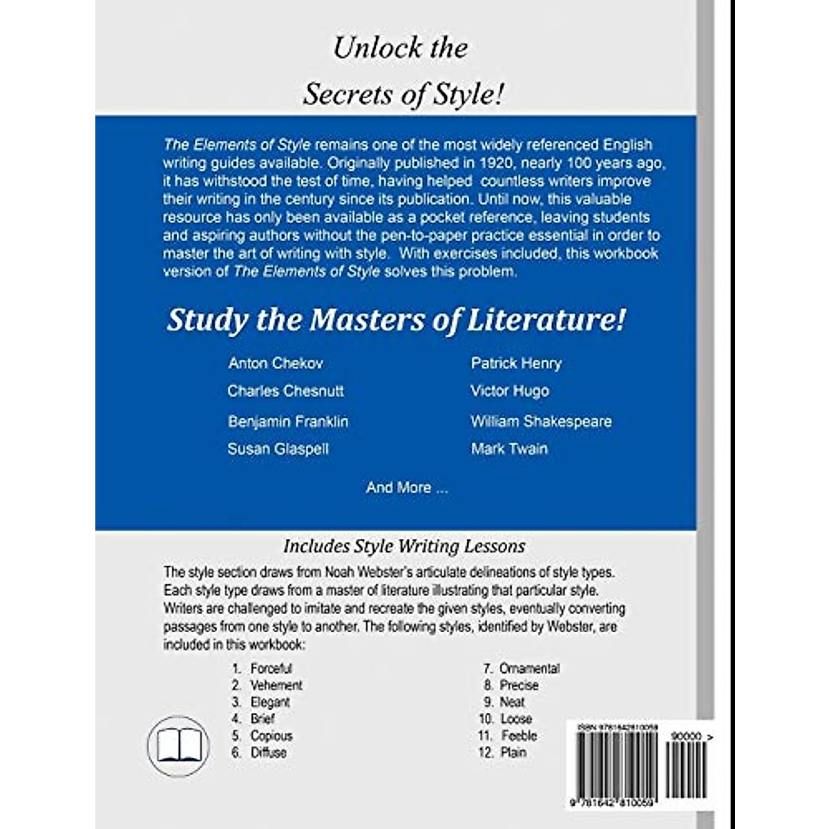 The Elements of Style Workbook: Writing Strategies with Grammar Book (Writing Workbook Featuring New Lessons on Writing with Style)