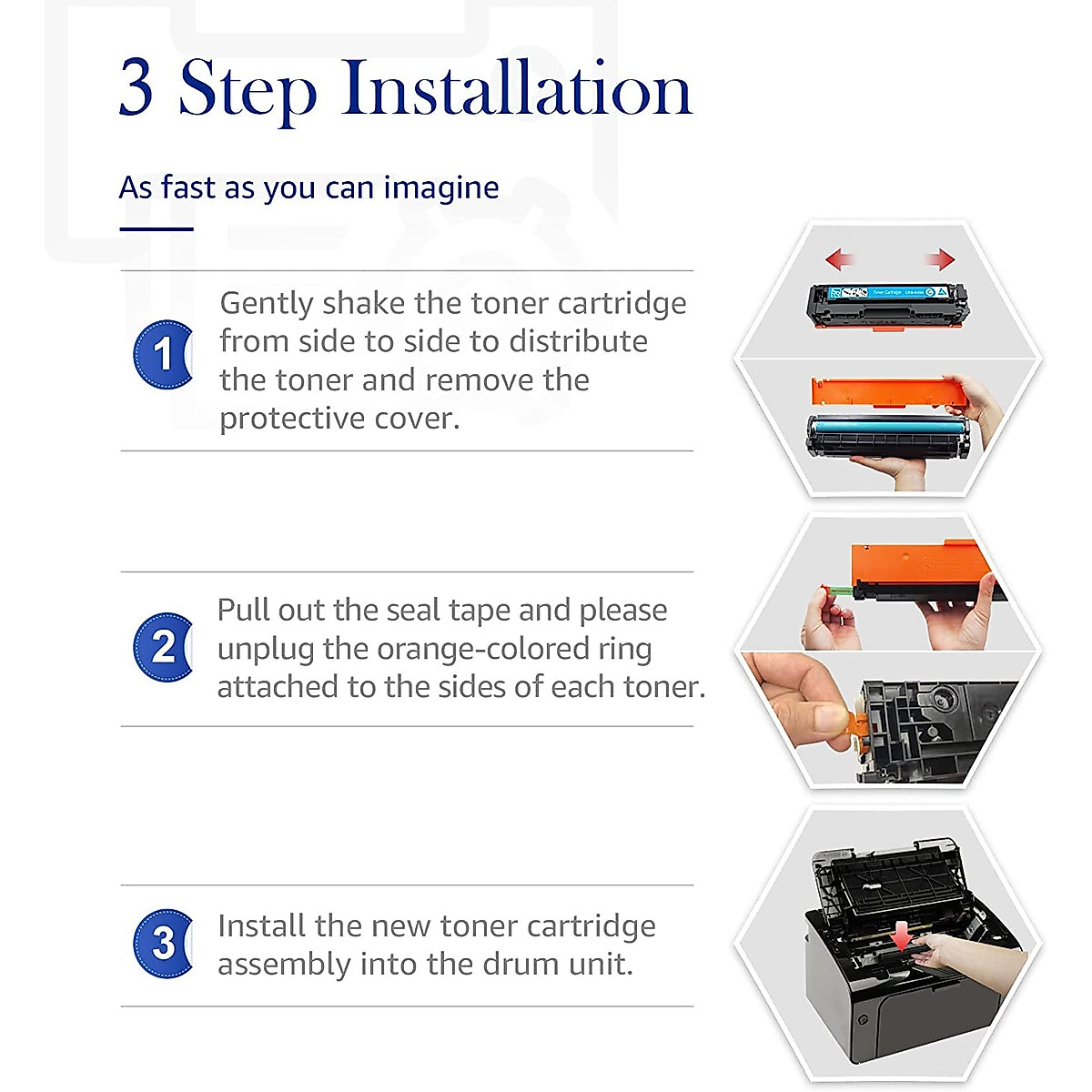 STAROVER Compatible Toner Cartridges Replacement for Canon 045 045H CRG-045H Toner for Canon Color imageCLASS MF634Cdw MF632Cdw LBP612Cdw LBP612C LBP612 MF632 MF632C 634C MF634 Laser printer (4 Pack)